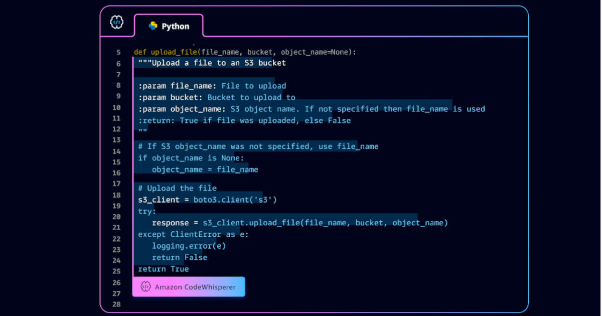 Codewhisperer Amazon Unveils Free Ai Powered Coding Assistant For Developers